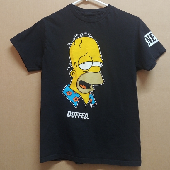 Neff | Shirts | Homer Simpson Duffed Neff Simpsons Tee Shirt Small Rare ...